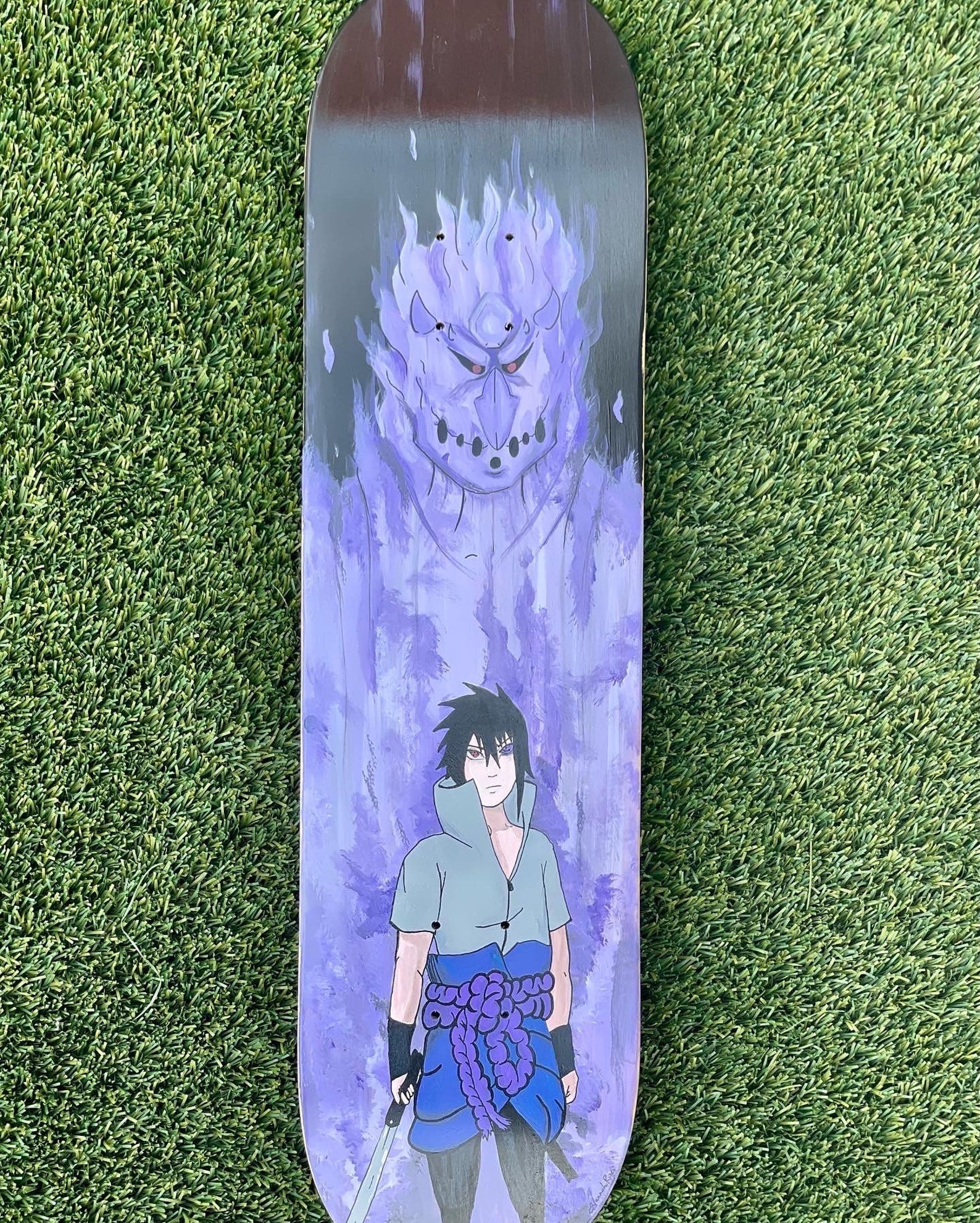 Hand-painted Anime Skateboard Deck for Unique Anime Home Decor - Etsy
