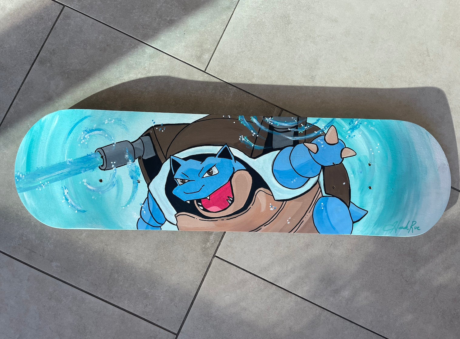 Hand-painted Anime Skateboard Deck for Unique Anime Home Decor - Etsy