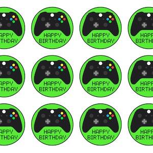Game Controller Cupcake Toppers / Picks / Printable Label - Etsy