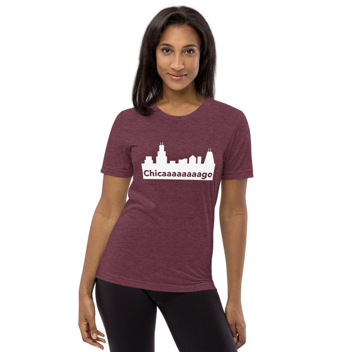 Chicago Accent Skyline Men's Short Sleeve T-shirt - Etsy