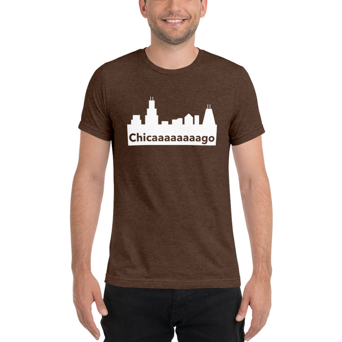 Chicago Accent Skyline Men's Short Sleeve T-shirt - Etsy