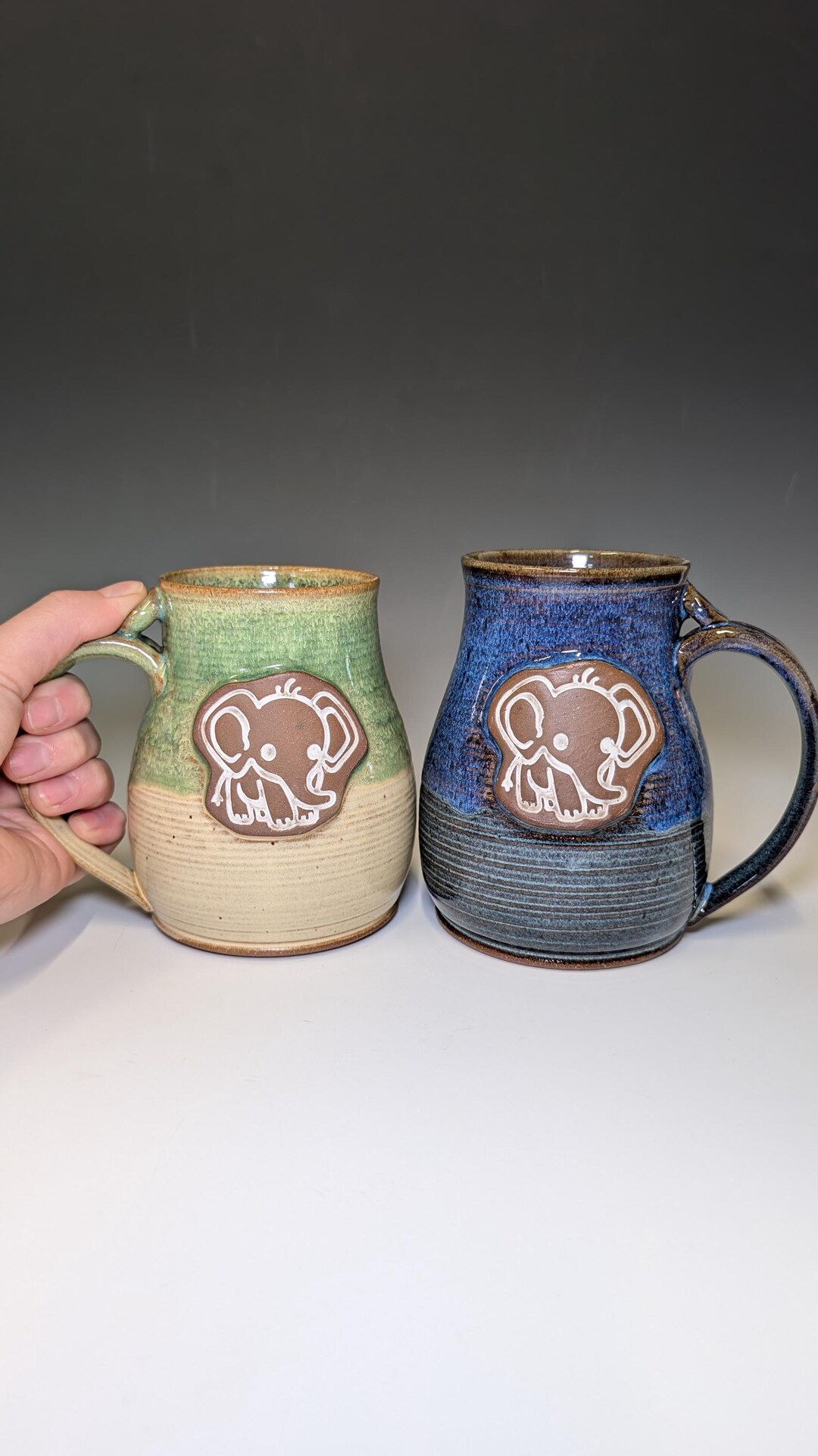 Handmade Ceramic Elephant Mug - Pottery Coffee Mug - Etsy