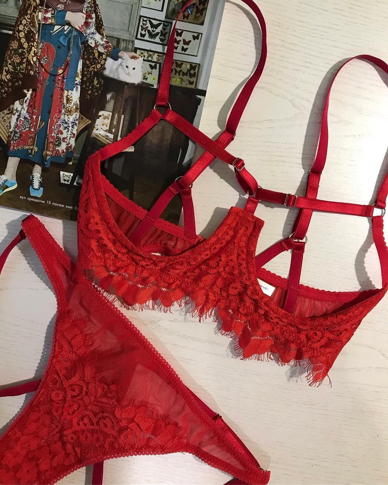 Strappy Lingerieopen Cup Bragarter Cup Bra Bоndage Etsy