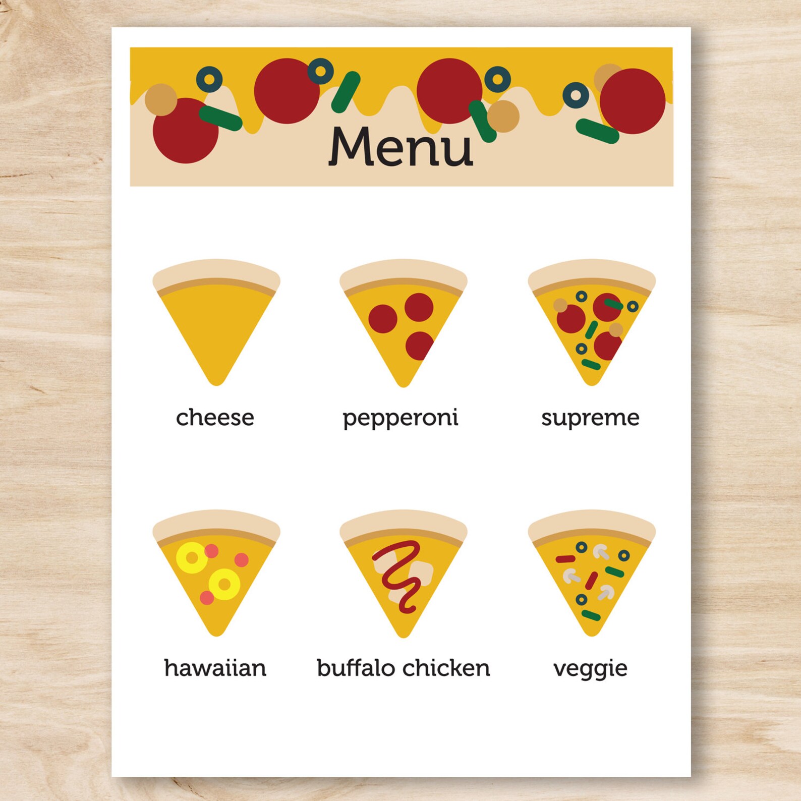 Pizza Parlor Printable, Imaginative Play, Pretend Play, Kids, PDF ...