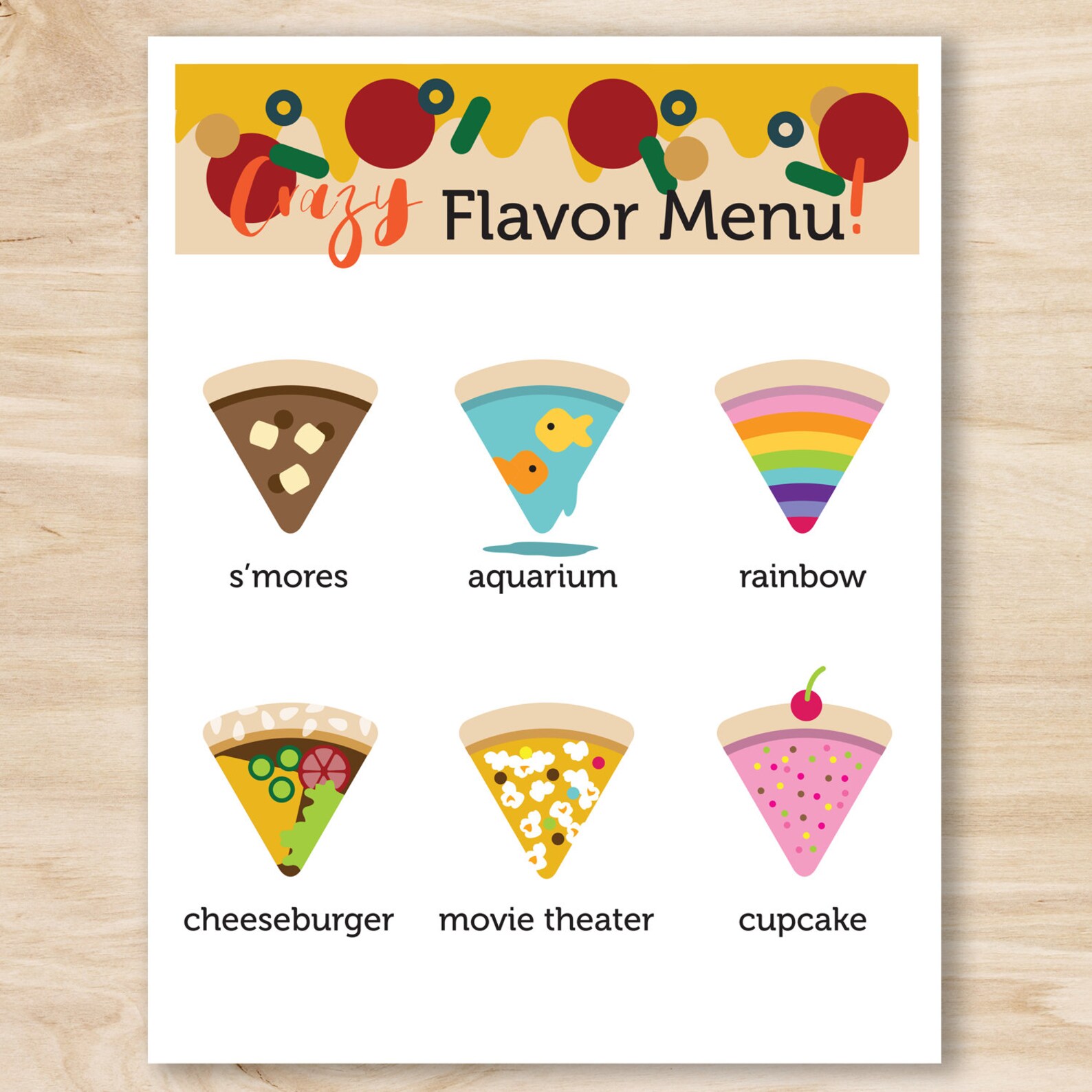Pizza Parlor Printable, Imaginative Play, Pretend Play, Kids, PDF ...