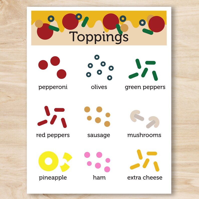 Pizza Parlor Printable, Imaginative Play, Pretend Play, Kids, PDF ...