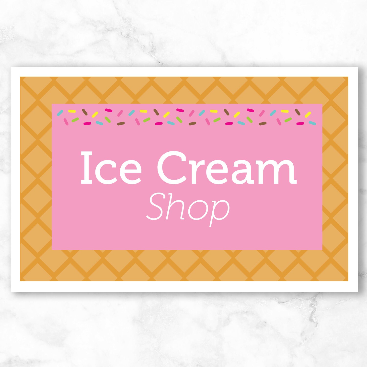 Ice Cream Shop Printable, Imaginative Play, Pretend Play, Kids, PDF ...