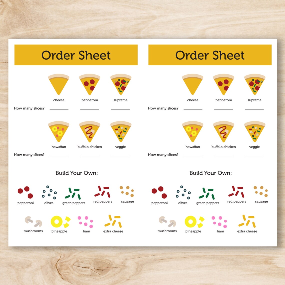 Pizza Parlor Printable, Imaginative Play, Pretend Play, Kids, PDF ...