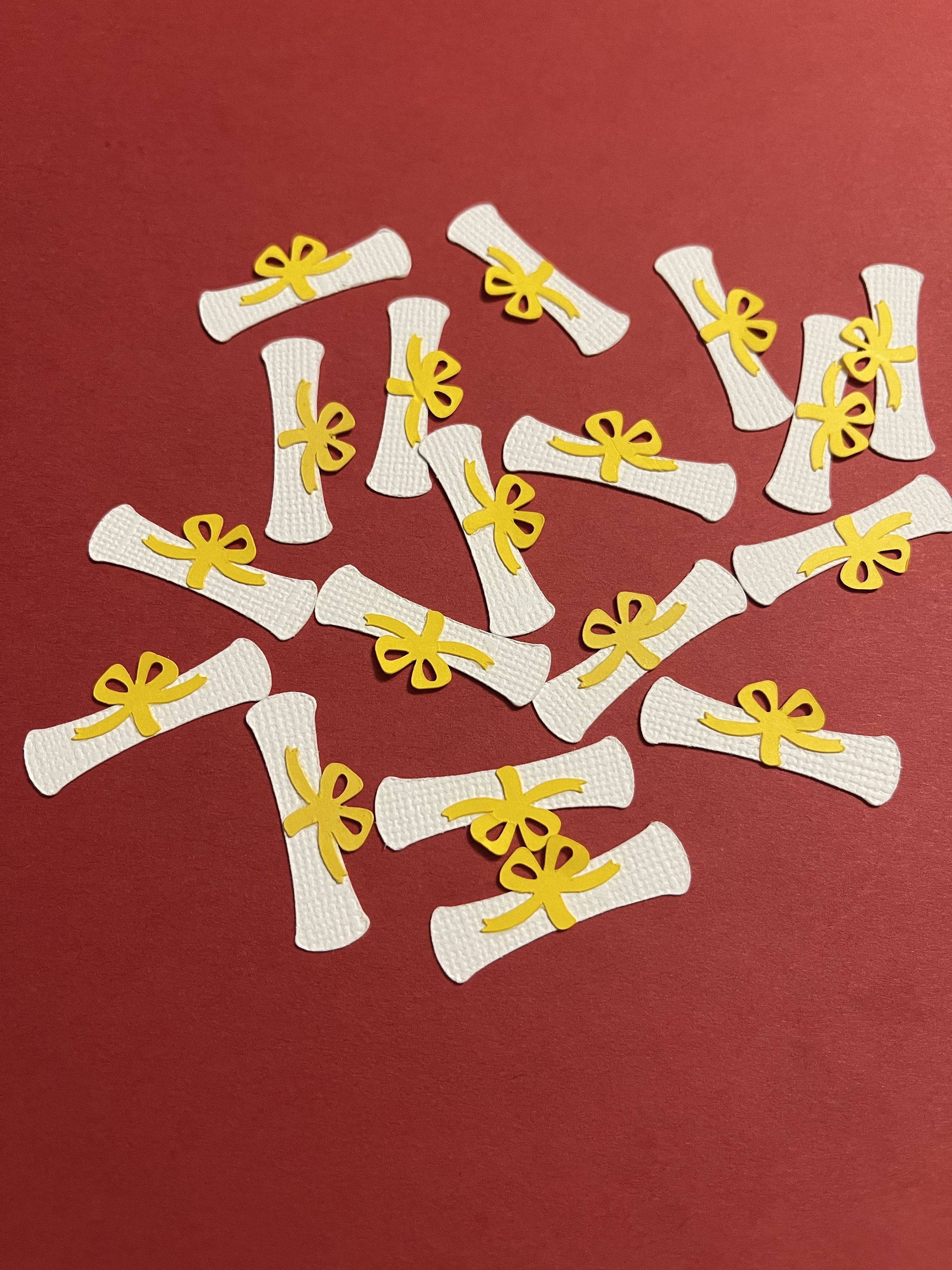 Confetti Graduation Scroll Diploma Confetti Party Decor Graduation ...