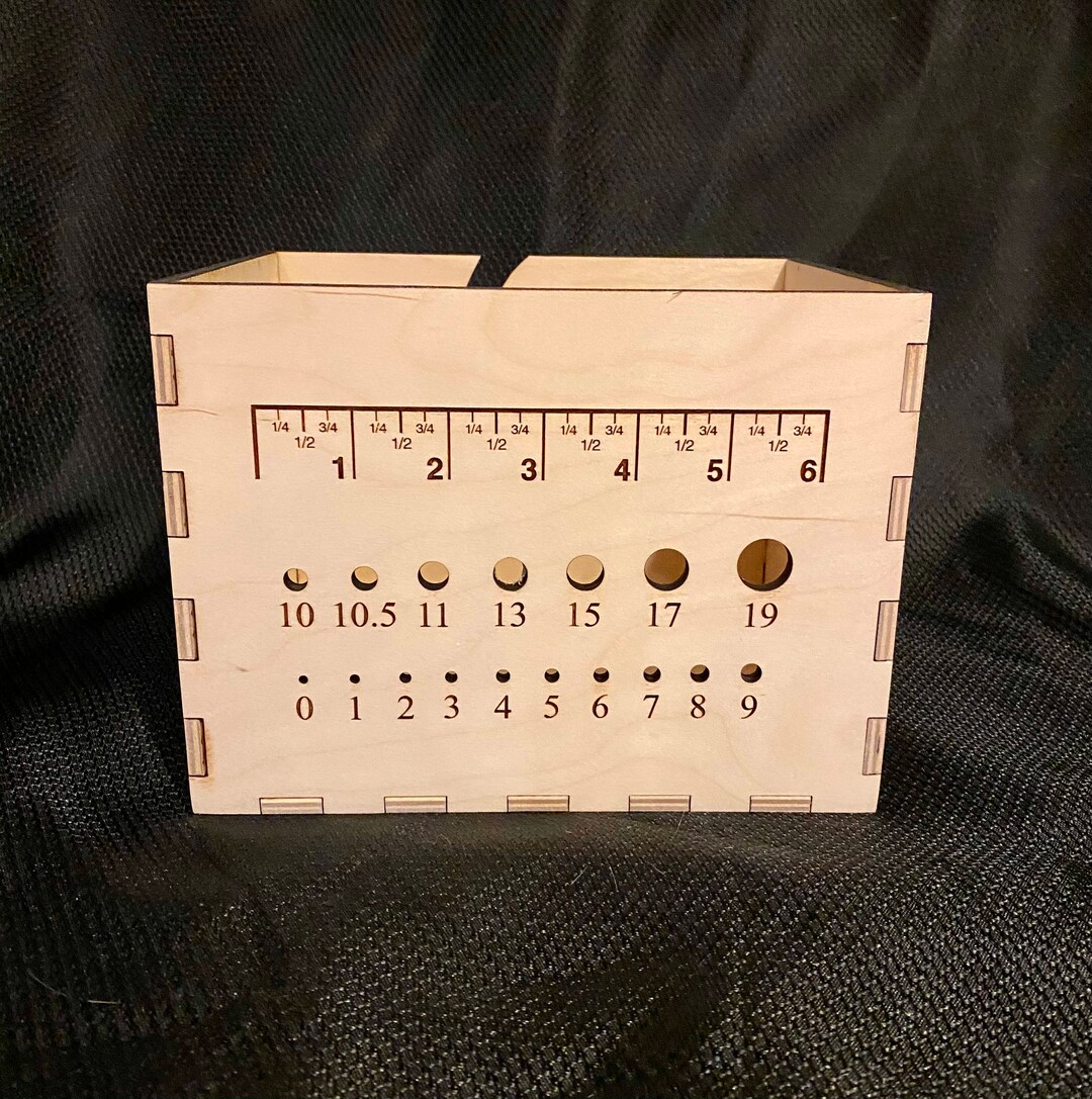 Wooden Knitting Yarn Box Crochet Storage Box | Engraved Personalized ...