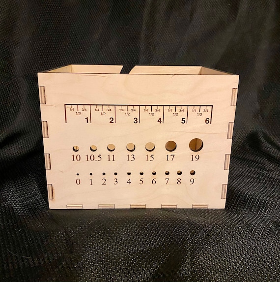 Wooden Knitting Yarn box Crochet Storage Box Engraved | Etsy