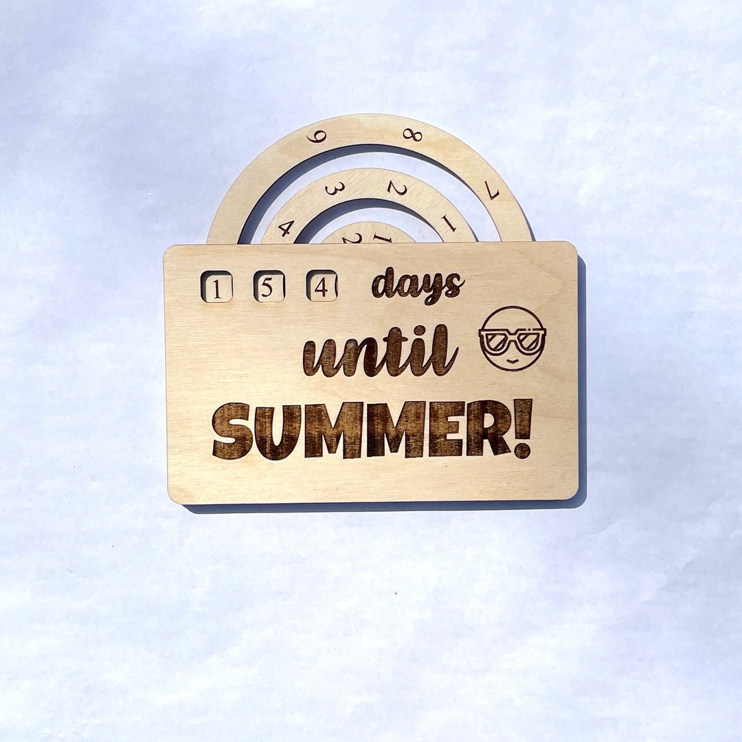 Countdown to Summer | Funny Teacher Gift Wedding Countdown Birthday ...