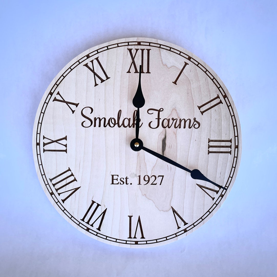 Farmhouse Clock | Farmhouse Clock for Kitchen | Farmhouse Clock for ...