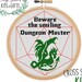 Beware the Smiling Dungeon Master Cross Stitch Kit. Nerdy - Etsy