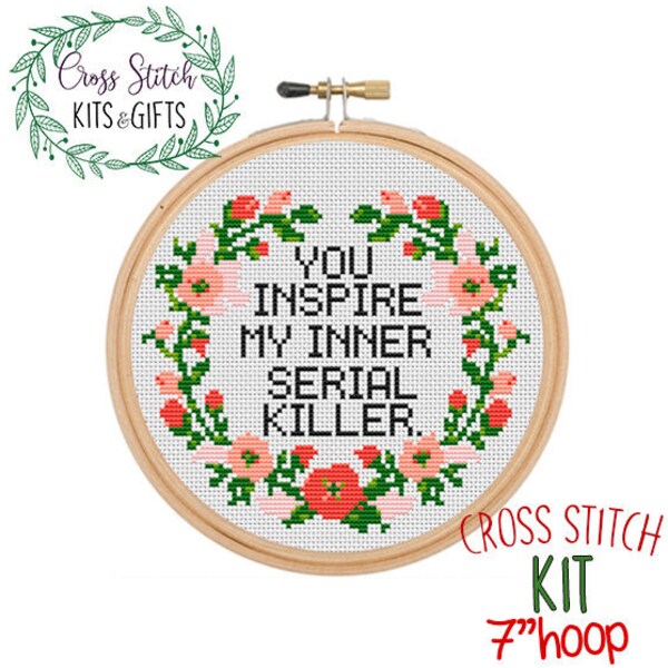 Serial Killer Cross Stitch - Etsy