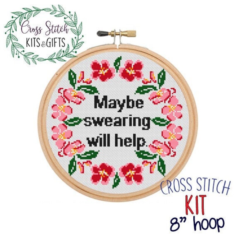 Swear Embroidery - Etsy