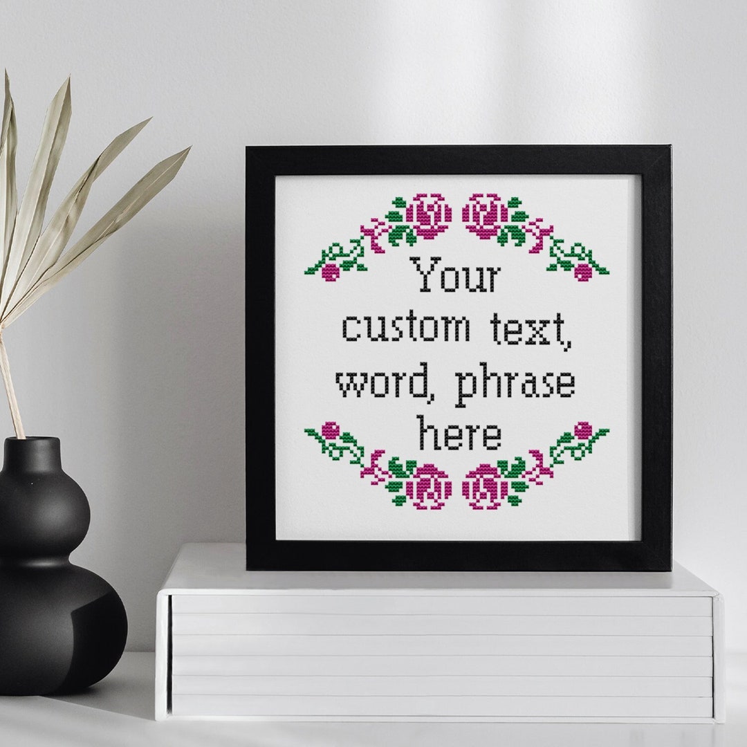 Custom Text Here. Your Custom Words Canvas Print. Wall Art Decor. Your ...