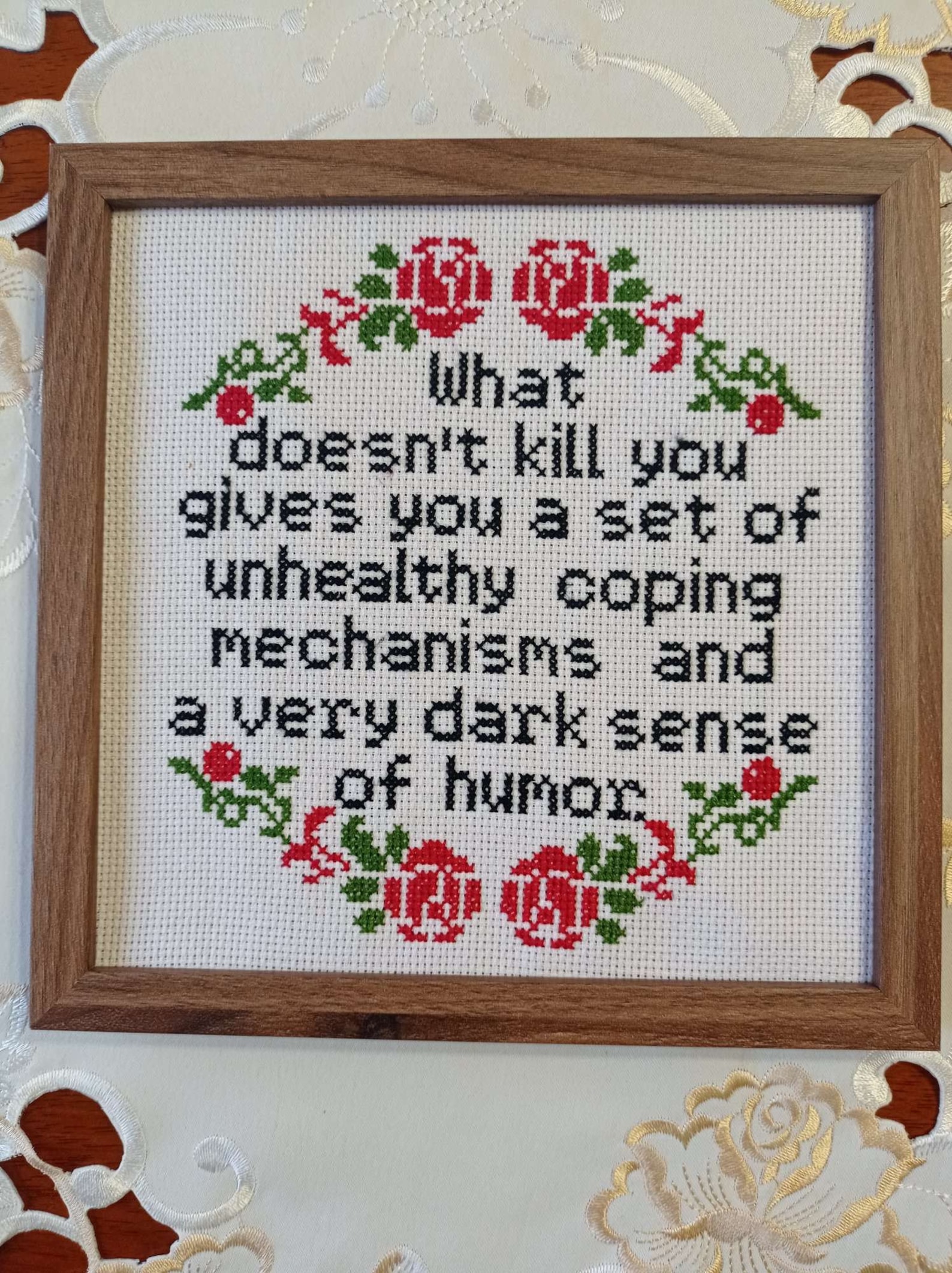 Completed Cross Stitch. Finished Framed Cross Stitch. What - Etsy