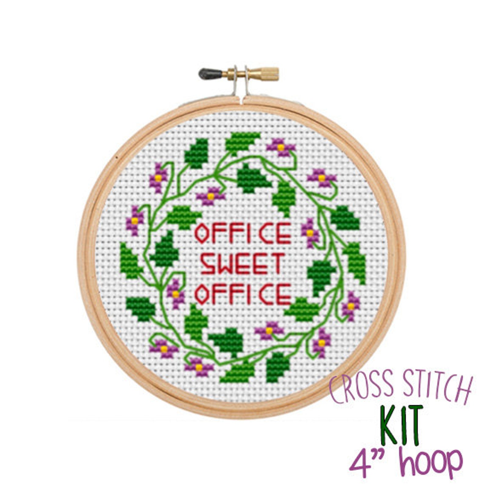 Office Sweet Office. Cross Stitch Beginner Kit. Cross Stitch | Etsy