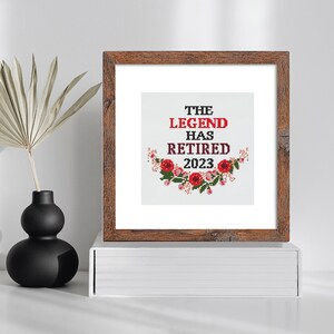 The Legend Has Retired Wall Art. Printed Framed Design. Wall Art Print ...