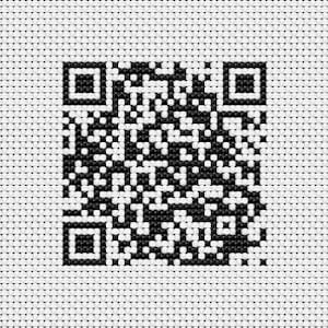 Rickroll Qr Code Cross Stitch Pattern. Never Gonna Give You up Rick ...