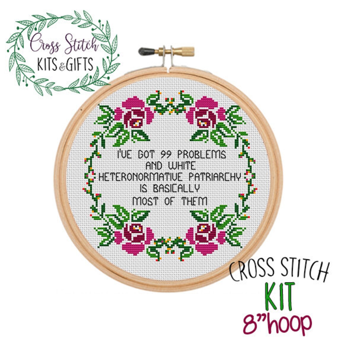 Cross Stitch Pattern. I've Got 99 Problems and White - Etsy
