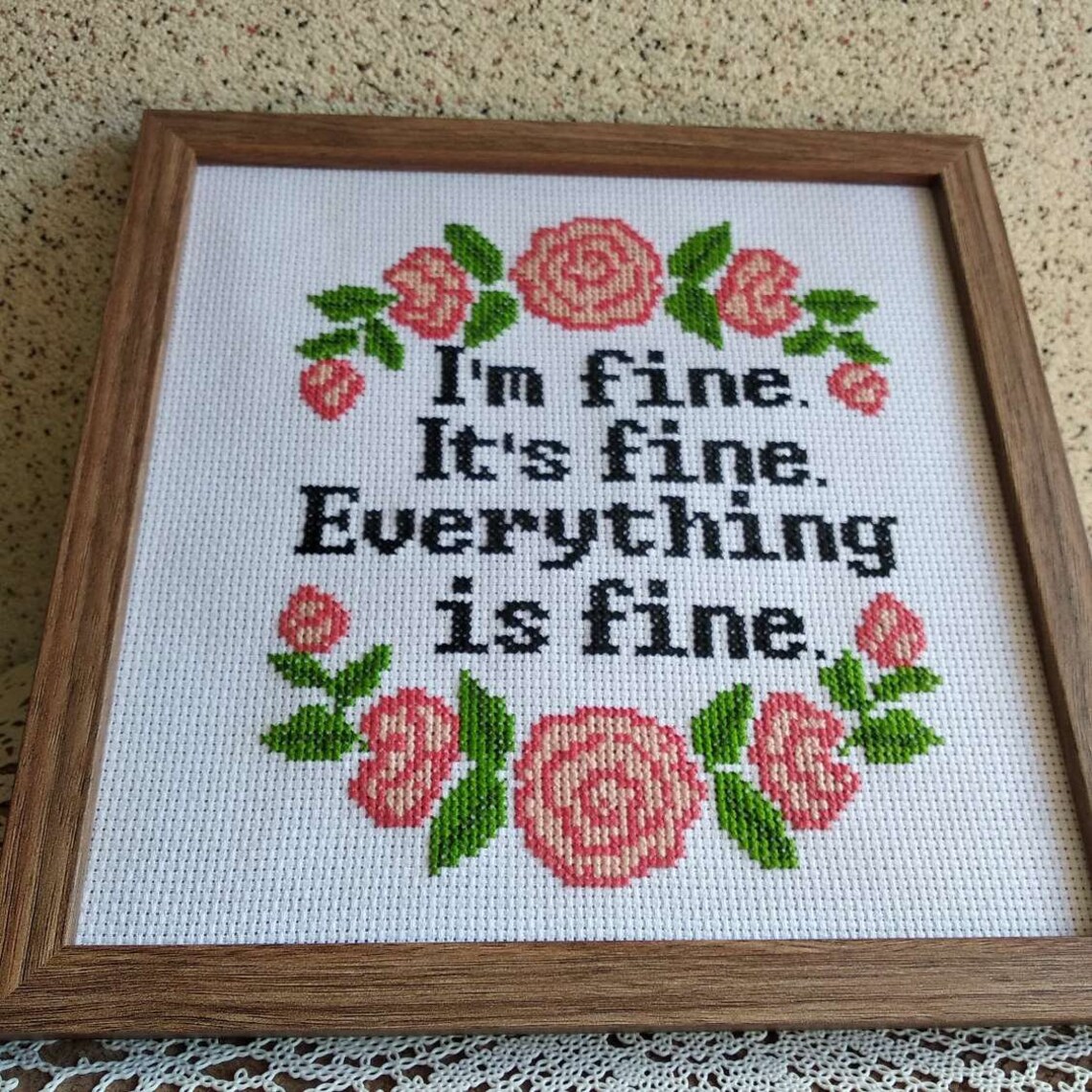 Completed Cross Stitch. Pre-made Finished Framed Cross Stitch. | Etsy