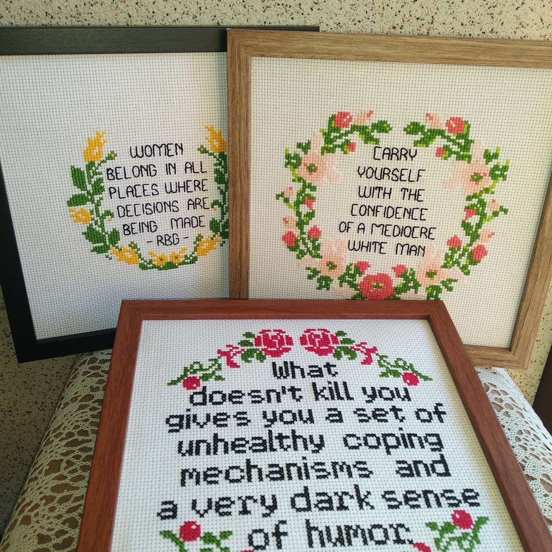 Completed Cross Stitch. Finished Framed Cross Stitch. What | Etsy