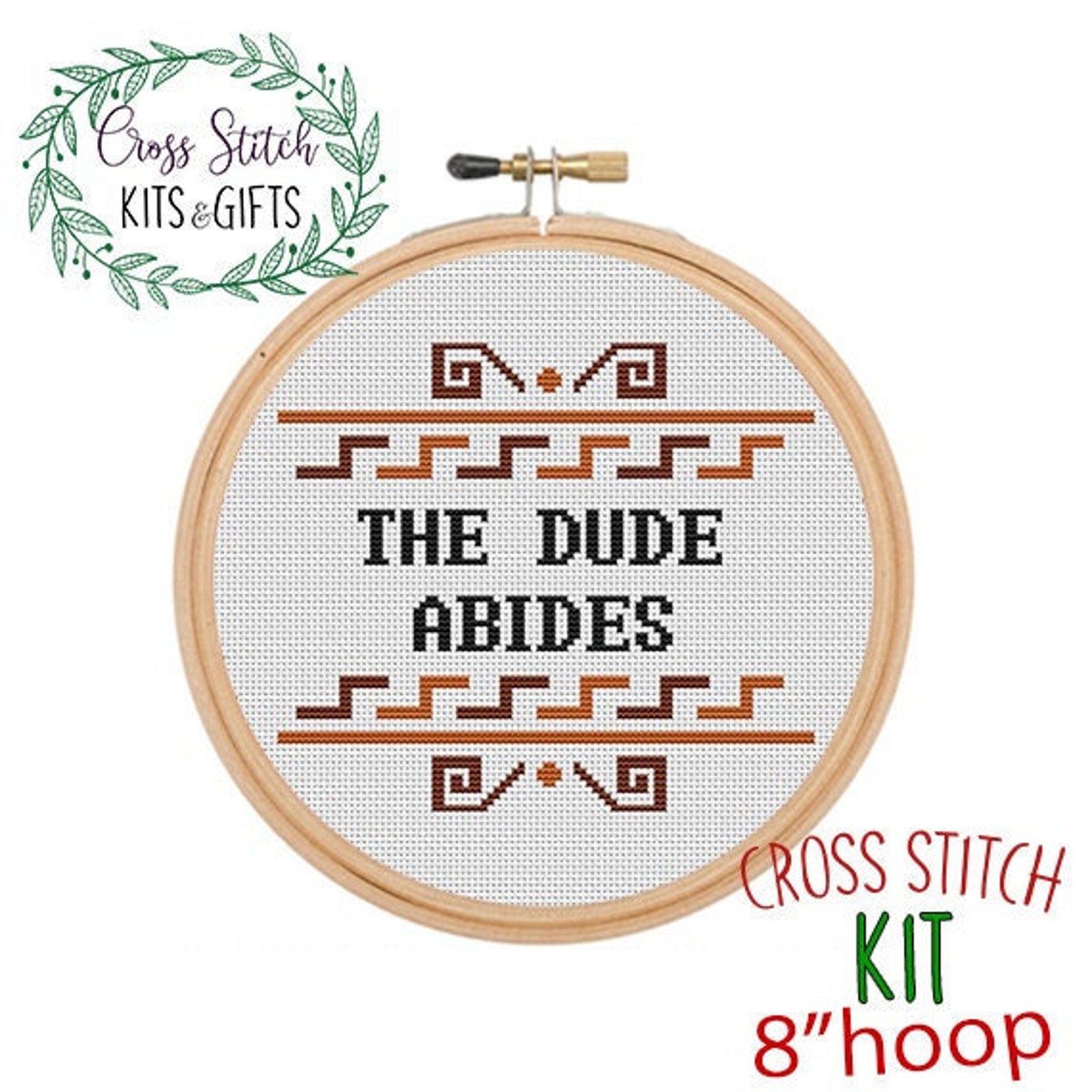 The Dude Abides. Lebowski Cross Stitch Beginner Kit. the Dude - Etsy