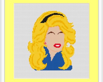 Dolly Parton Cross Stitch Pattern - Etsy