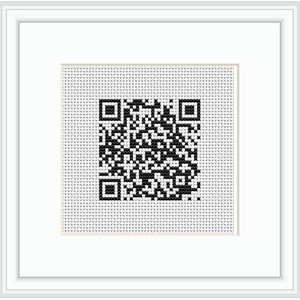 Rickroll Qr Code Cross Stitch Pattern. Never Gonna Give You up Rick ...