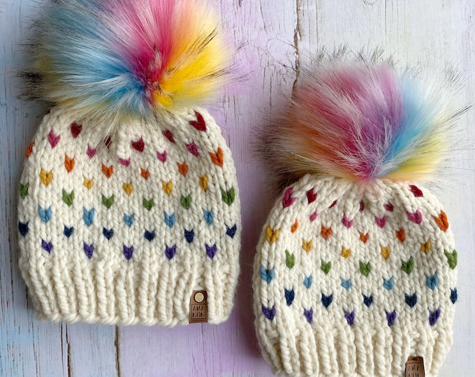 Unicorn Rainbow Winter Hat | Kid Winter Cap | Child Attire | Toddler ...