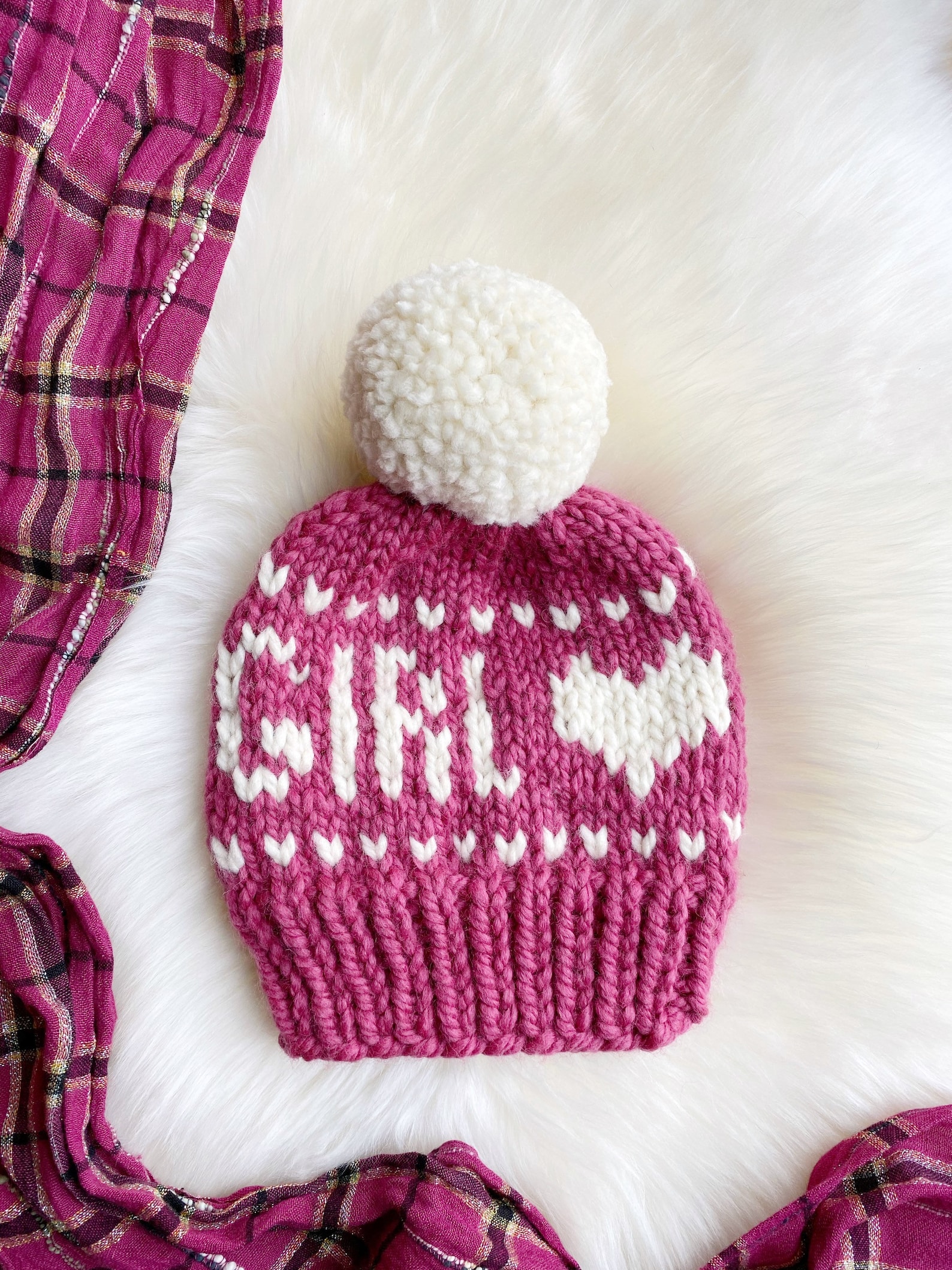 The Hockey Girl Knitted Toque in Child Teen and Women Size - Etsy