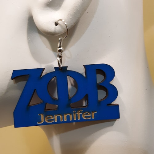 Zeta Phi Beta Earrings - Etsy
