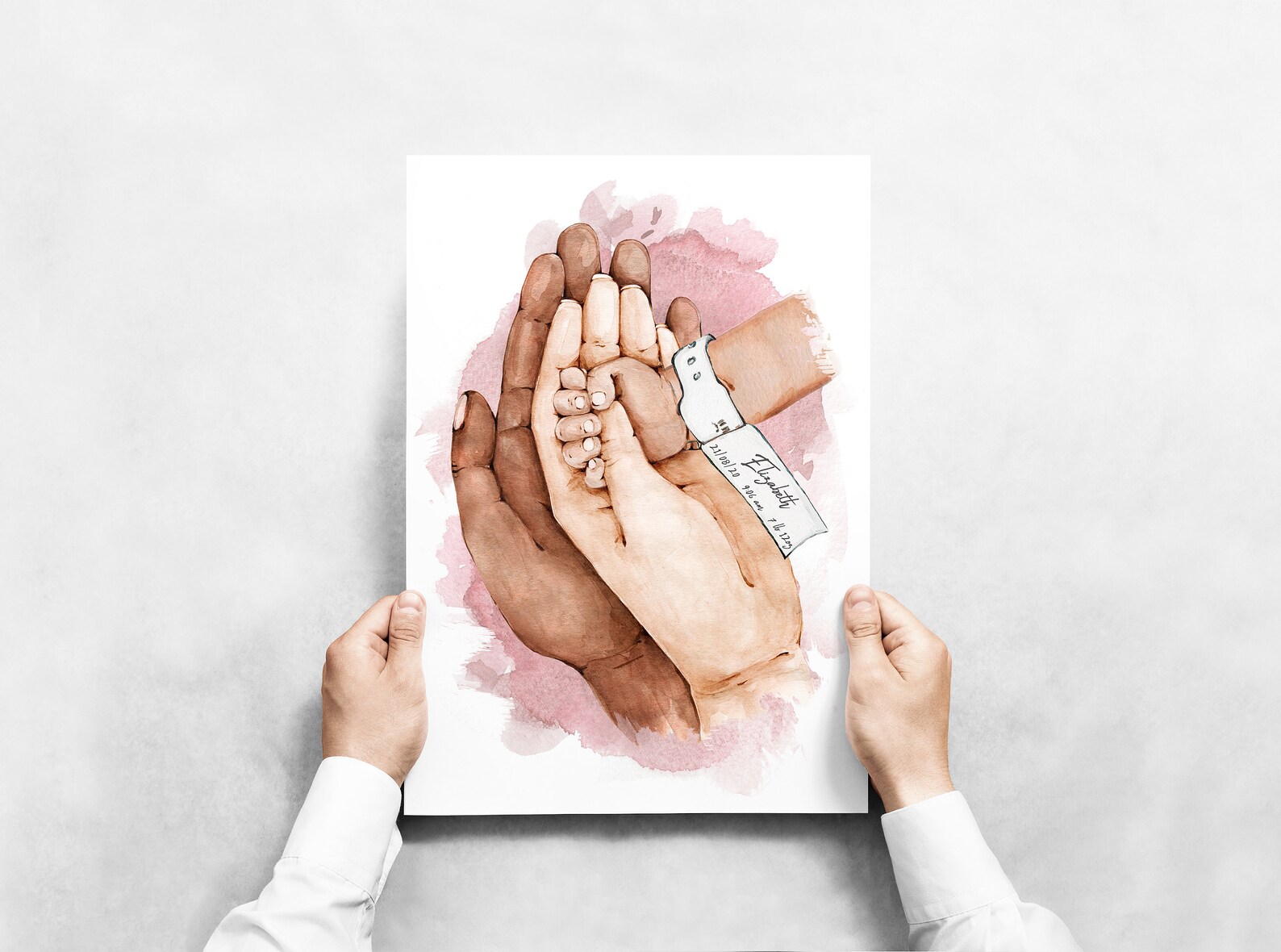 Mixed Race Family Wall Art Personalised Keepsake Poster - Etsy UK