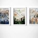 Watercolor Forest Print Set of 3 Nature Landscape Wall Art - Etsy UK