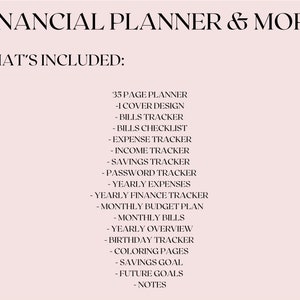 NEW YEAR Financial Planner, Budget Planner, Printable, Monthly Budget ...