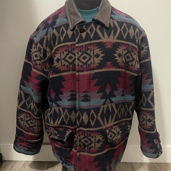 Aztec Print Jacket Mens - Etsy