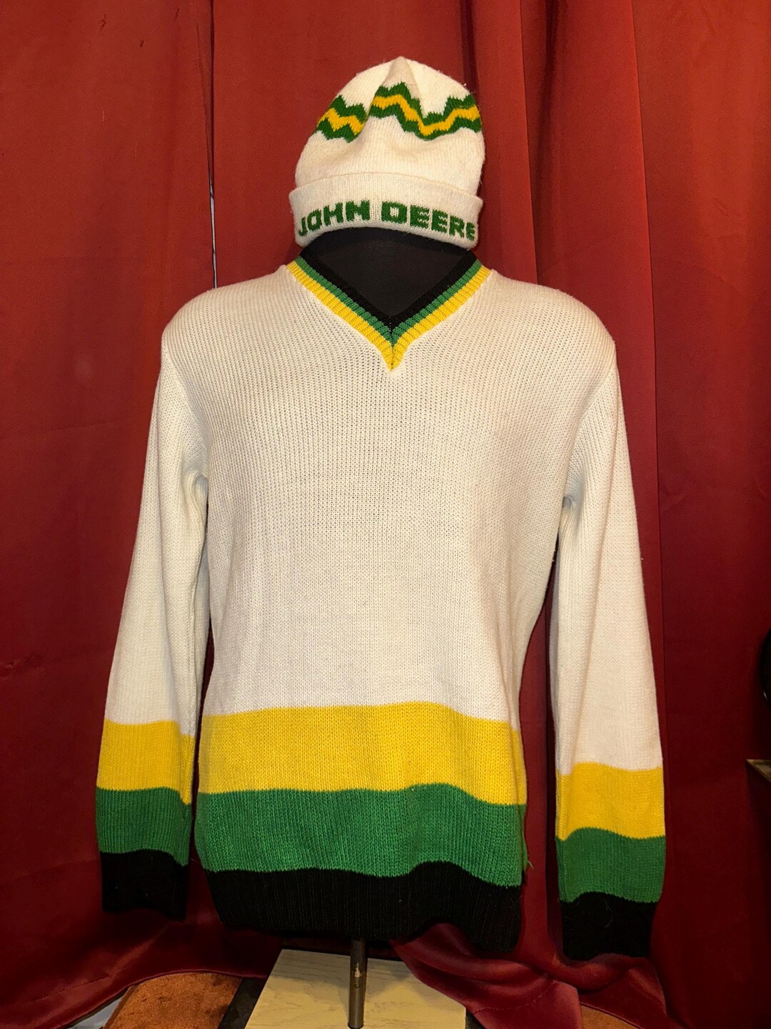 Vintage John Deere Knit Sweater the Beautiful Bodyguards 80s Farm ...