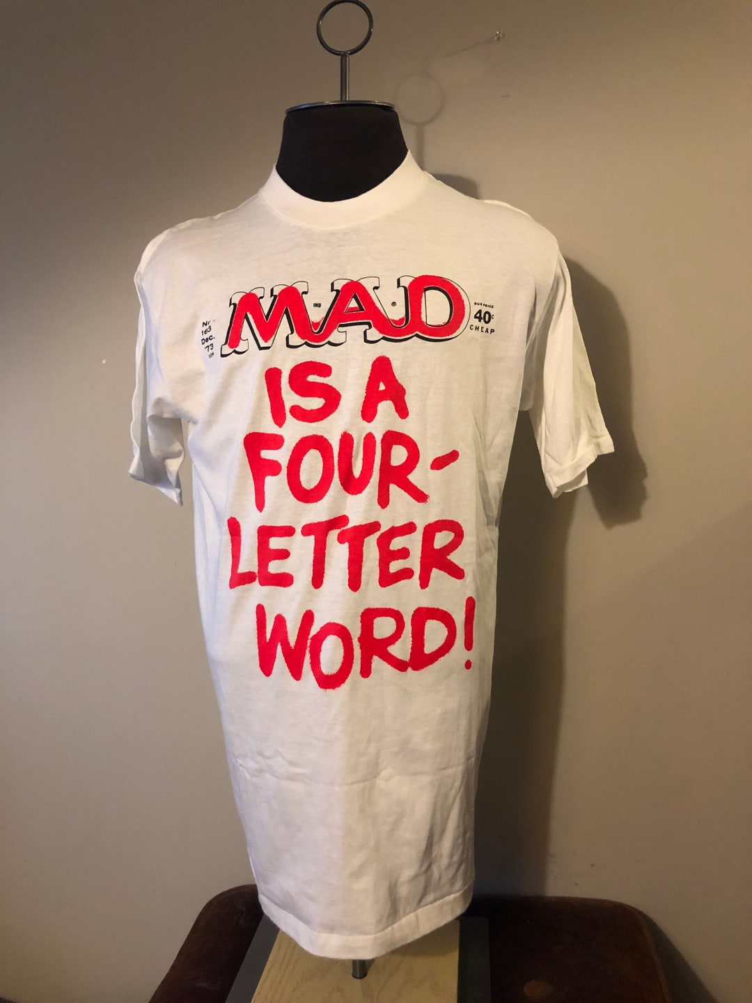 Vintage MAD Magazine Shirt Mad is A Four Letter Word - Etsy