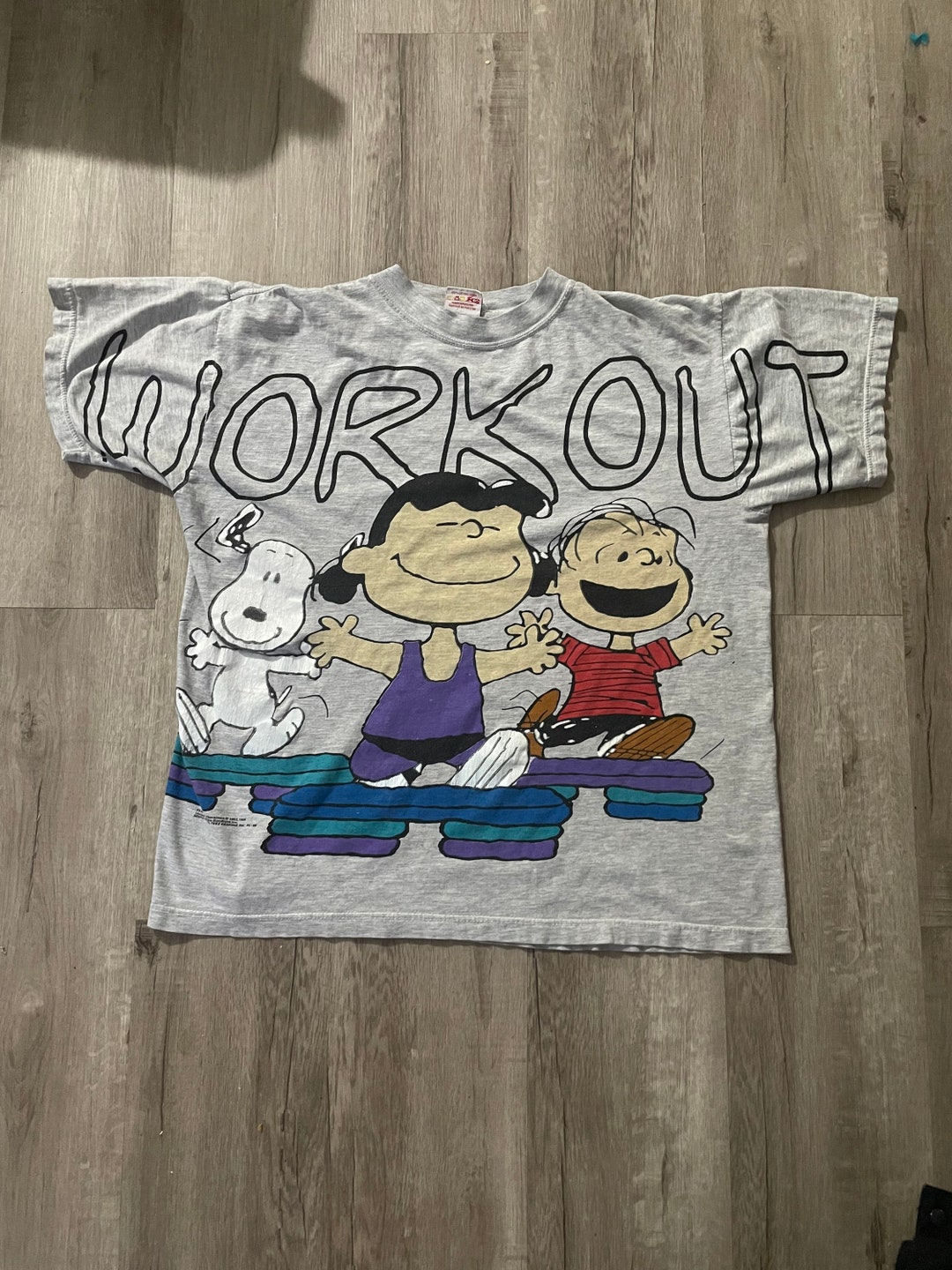 Vintage Snoopy Shirt 90s Peanuts Comic Cartoon Grail Charlie Brown ...