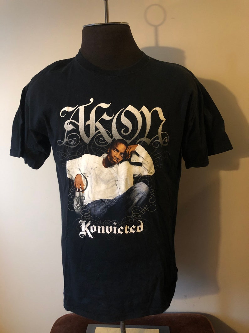 Akon Konvicted Shirt Tour Rap Tees Y2K - Etsy