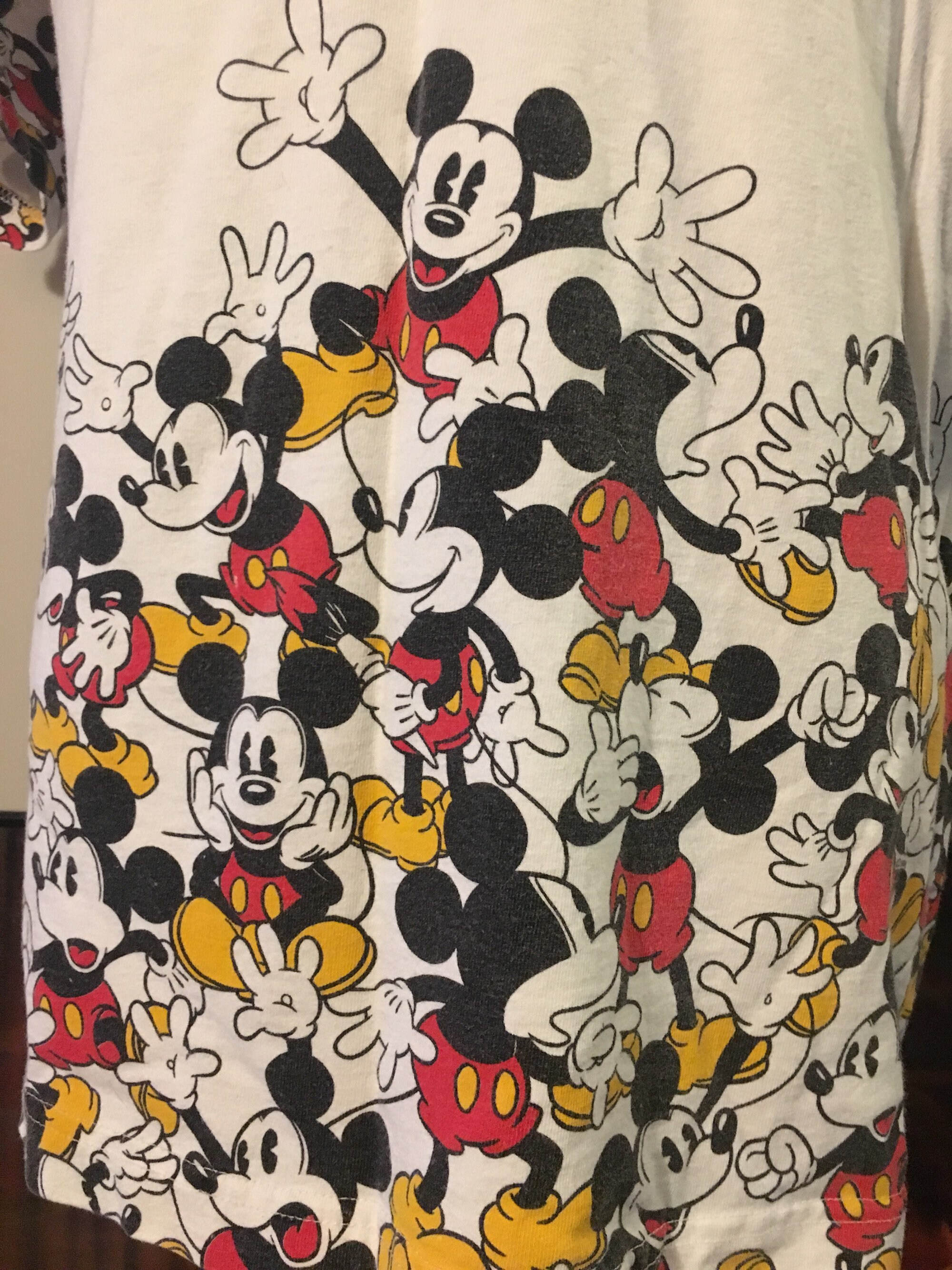 Vintage Mickey Mouse All Over Print Tshirt - Etsy