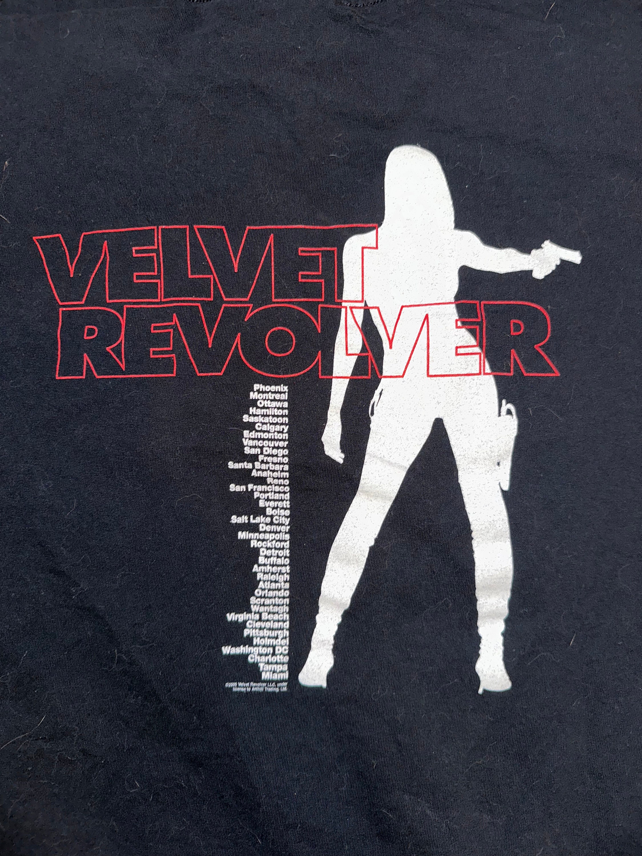 Vintage Velvet Revolver Tshirt Y2K Concert Tour Band Tee Streetwear ...
