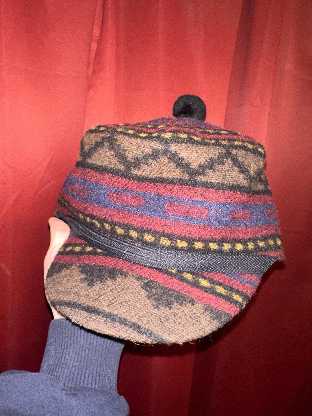 Vintage Crown Cap Navajo Print Stockman Hat Size: 6 7/8 Fitted - Etsy
