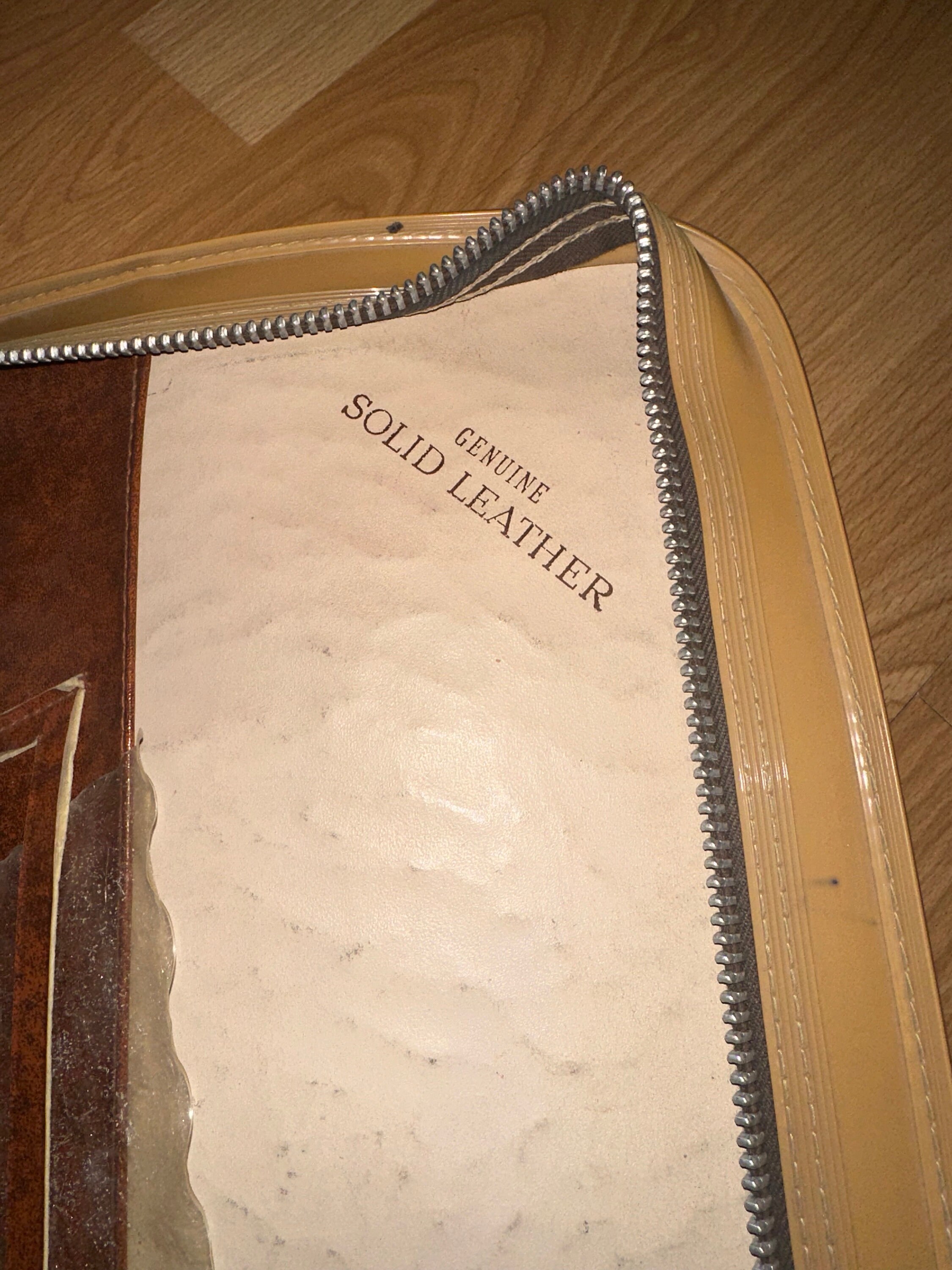 Vintage Leather 3 Ring Binder Solid E Leather Split Cowhide 60’s/70’s ...