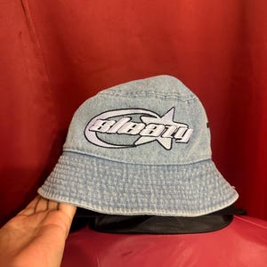 Sleazy Star Bucket Hat Y2K Denim Streetwear Brat Summer Grail - Etsy