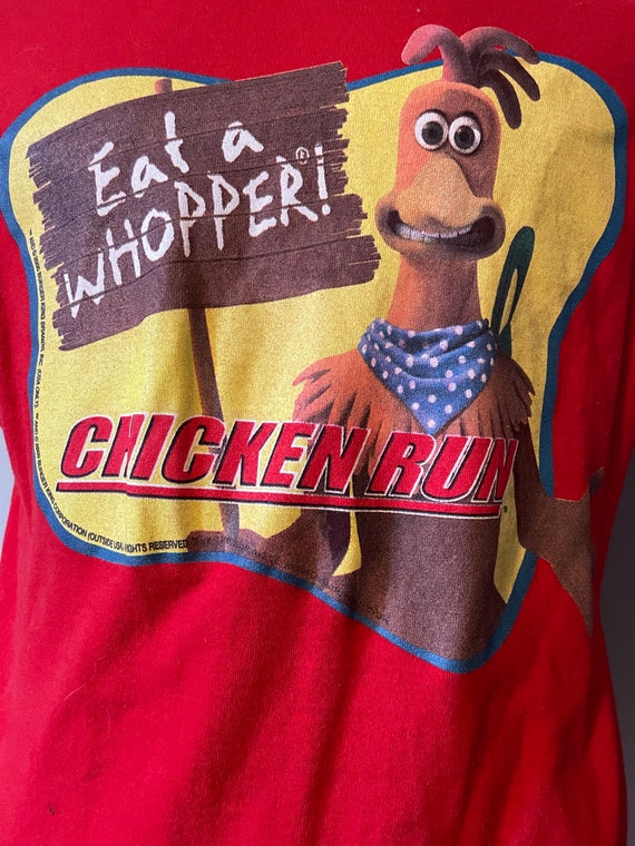 Vintage Chicken Run Movie Shirt Mel Gibson Grail - Gem