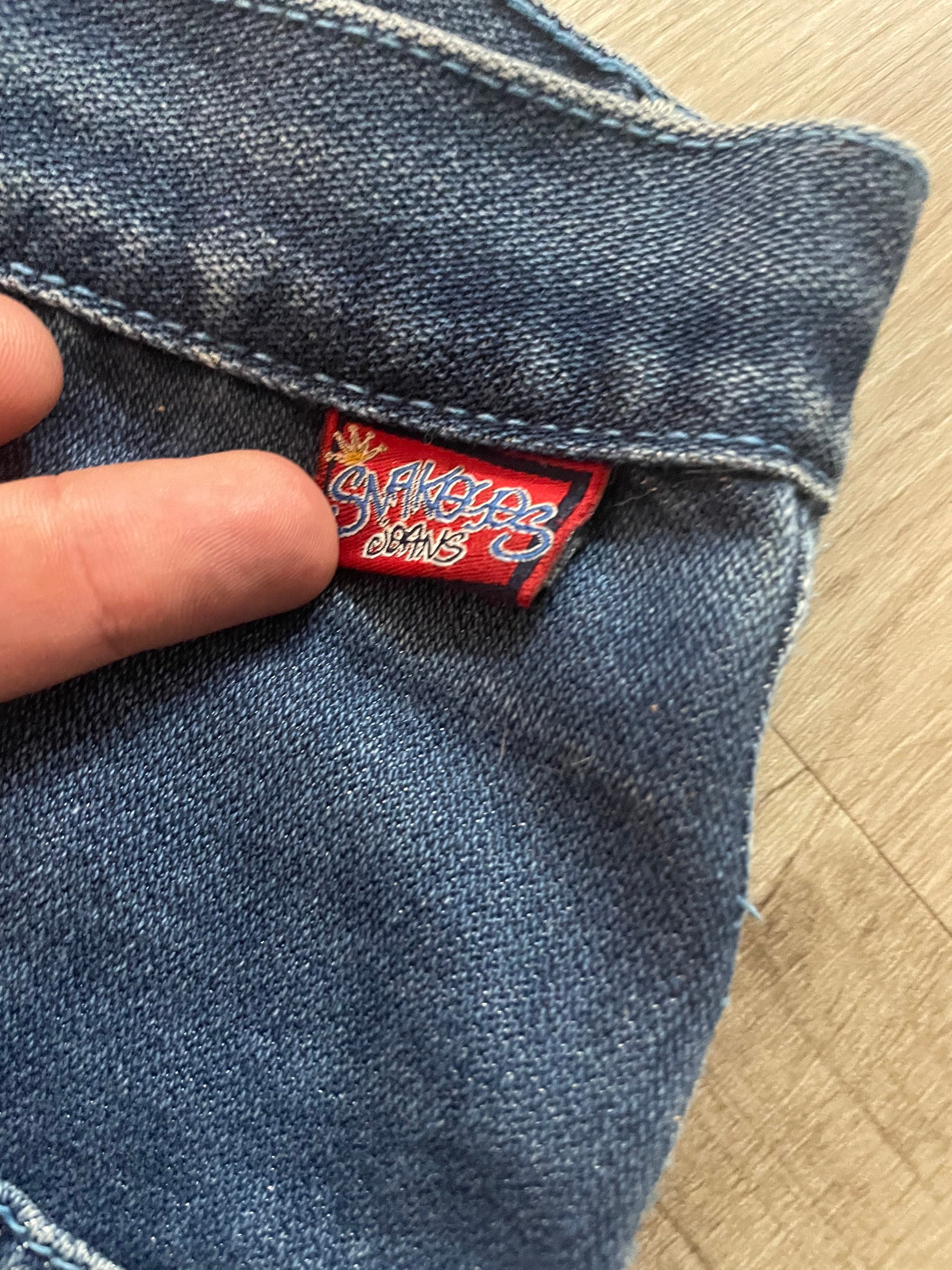 Vintage Snake Eyes Jeans Super Wide Leg Rave Pants 90s Skater Grail ...