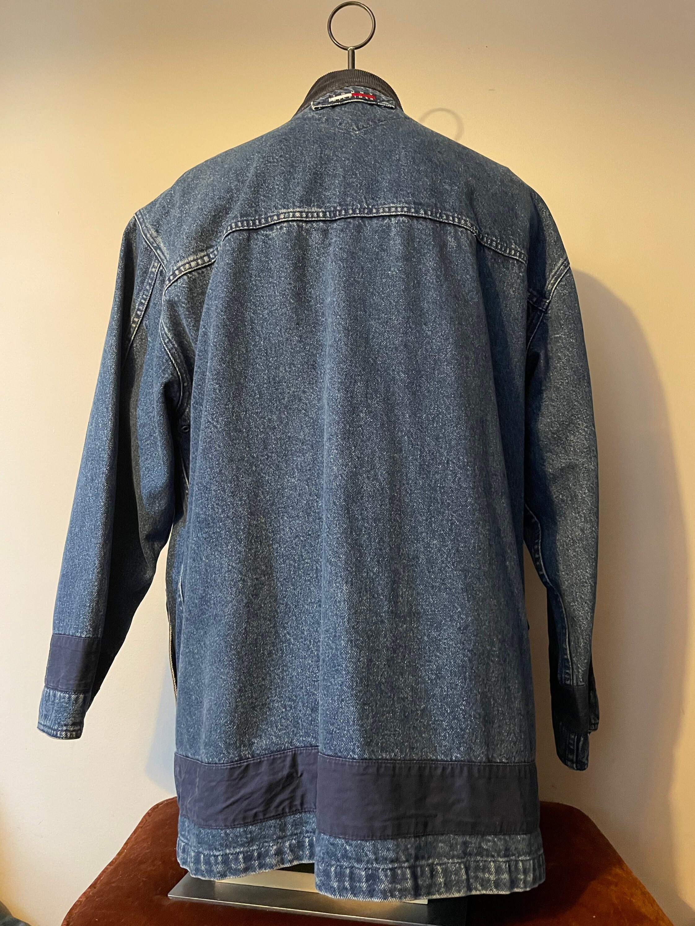 Vintage Tommy Hilfiger Firemans Jacket Denim 90s Grail - Etsy